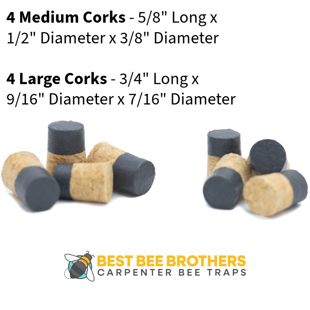 Wooden Cork Plugs to Fix Carpenter Bee Holes - Best Bee Brothers