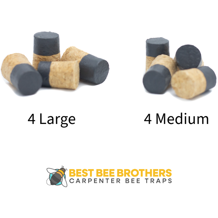 Wooden Cork Plugs to Fix Carpenter Bee Holes - Best Bee Brothers