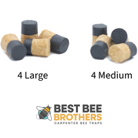 Wooden Cork Plugs to Fix Carpenter Bee Holes - Best Bee Brothers