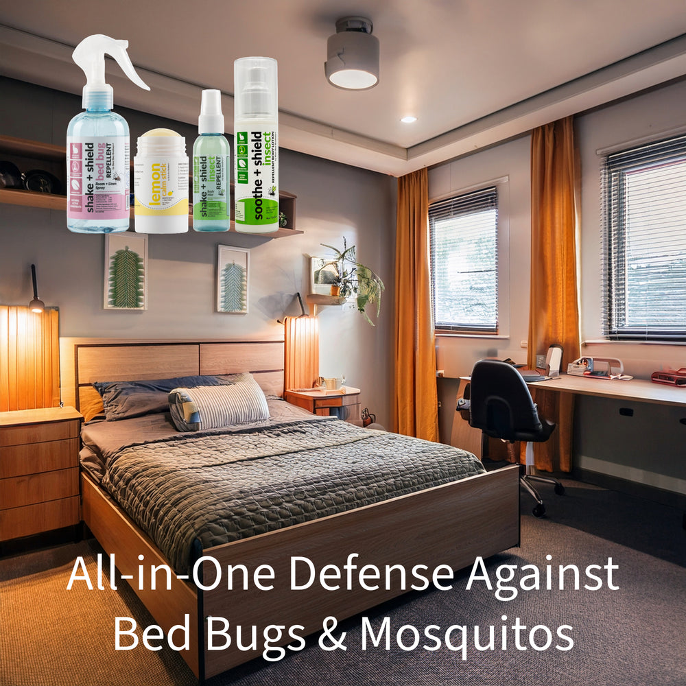 Shake & Shield Bed Bug & Mosquito Repellent - Dorm Room Essentials, Ad