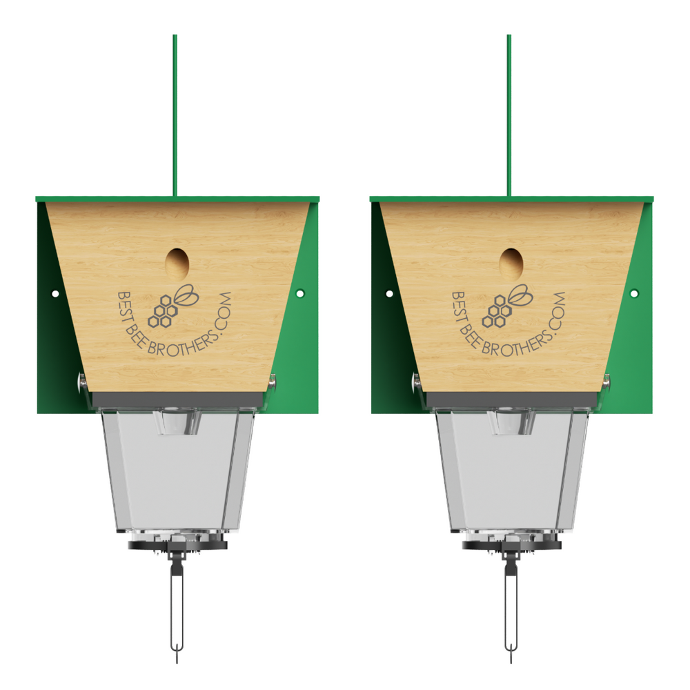 Ultimate Pro, Carpenter Bee Trap with Bee Vault and Extra Large Extern