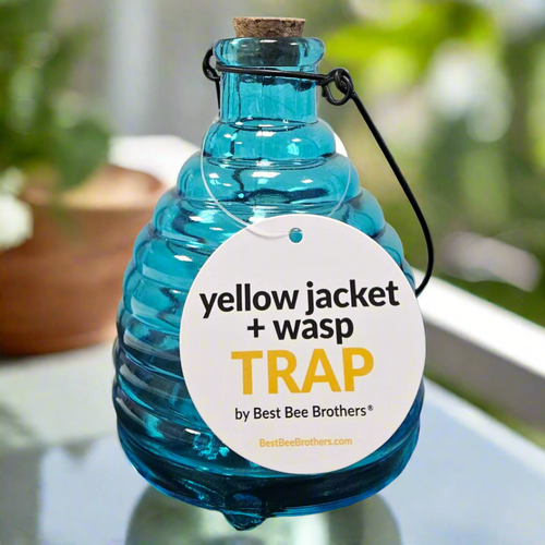 Glass Wasp Trap and Deterrent Hive (2 Hives) for Wasps and Yellow Jack